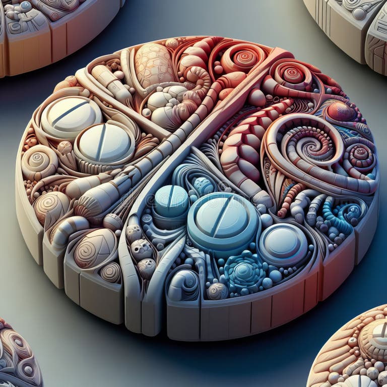 Macro Realism Tablets Tablets with Intricate, Hyper Realisti Stock ...