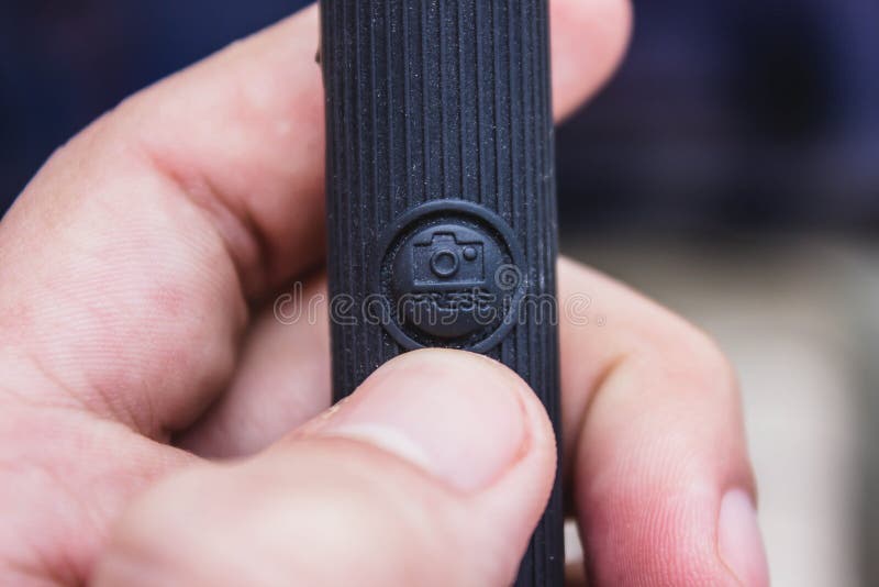 Macro of REC Button and Hold Switch on Camcorder Stock Image - Image of ...