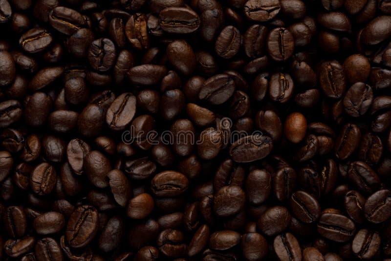 Macro Roasted Coffee Texture Stock Photo - Image of roast, pattern ...