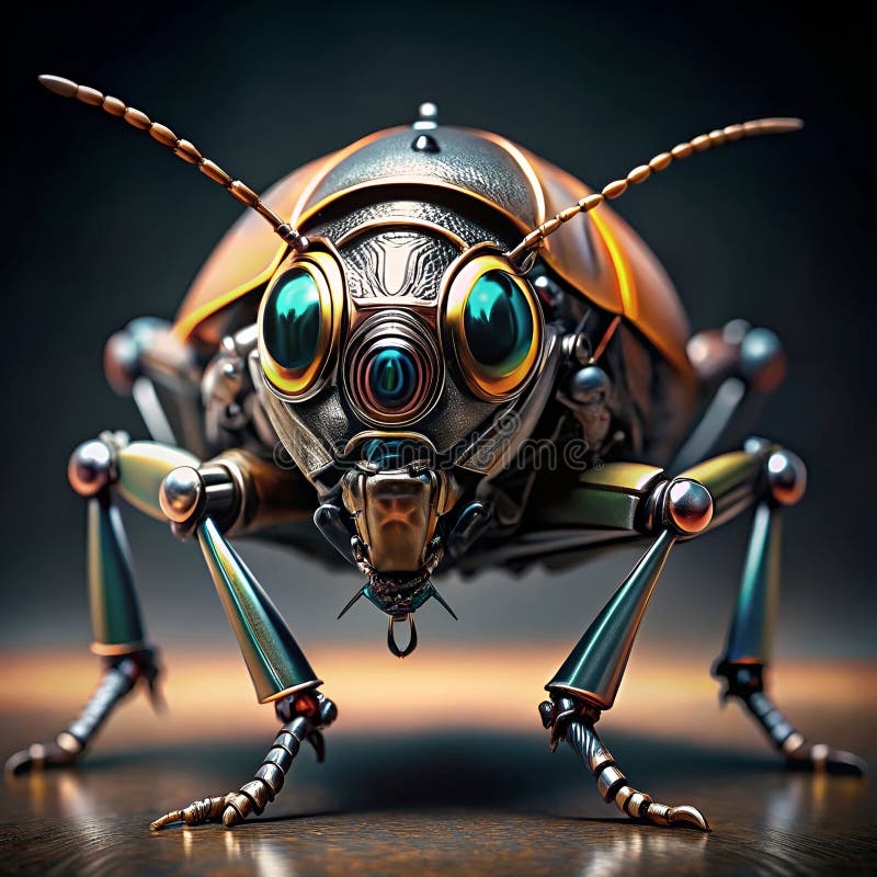 Macro robotic insect stock photo. Image of wing, animal - 340938134