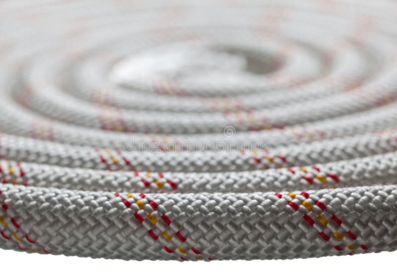 Macro of rope roll stock image. Image of cord, curled - 40920233