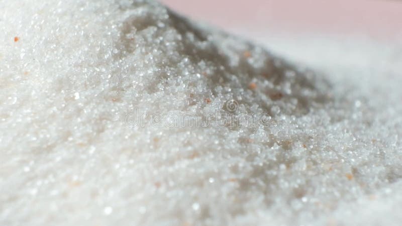 Pink Himalayan Salt Falls Down. Filmed on a High-speed Camera at 1000 ...