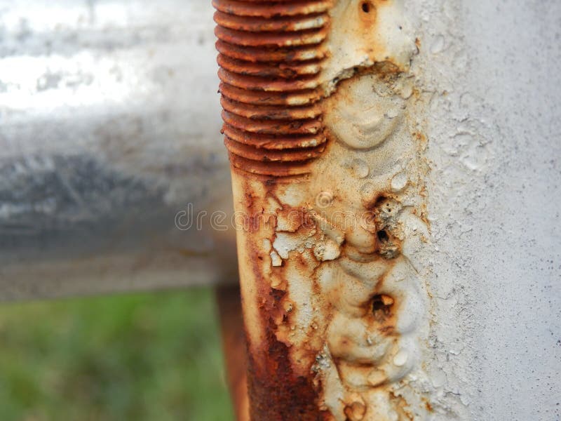 Rusted weld stock image. Image of iron, repair, weld - 103215977