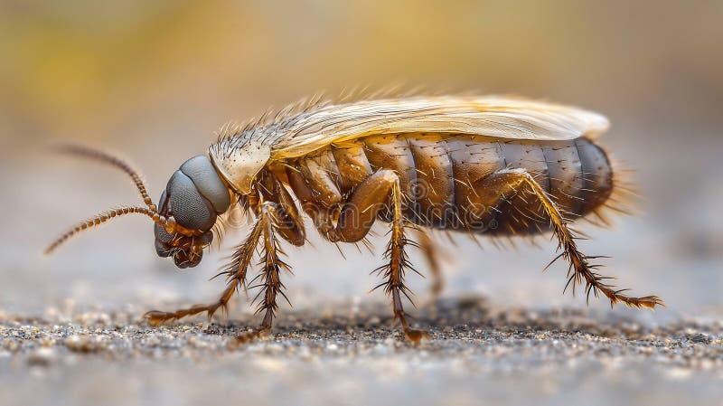 Macro of a Sand Flea, Its Segmented Body and Powerful Legs in Focus ...