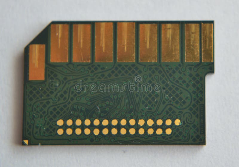 Macro SD Card Data Memory Chip Circuit Board Stock Photo - Image of ...
