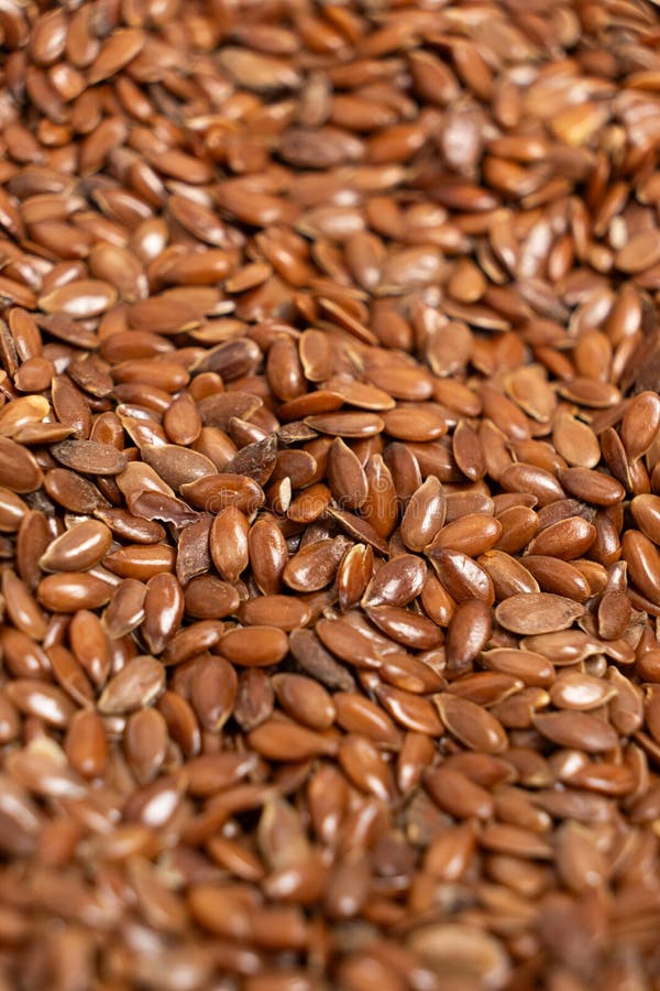 Macro Set of Flax Seeds Close-up Vertical Stock Image - Image of ...