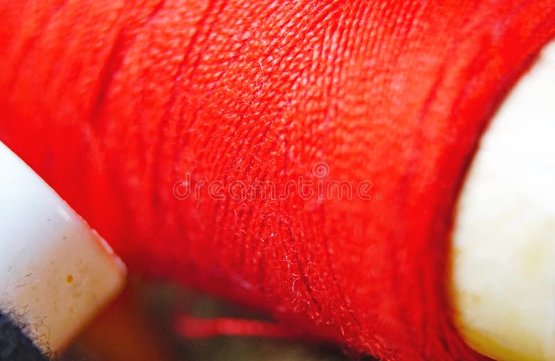 Macro of Sewing Thread Bobbins Stock Image - Image of core, threads ...