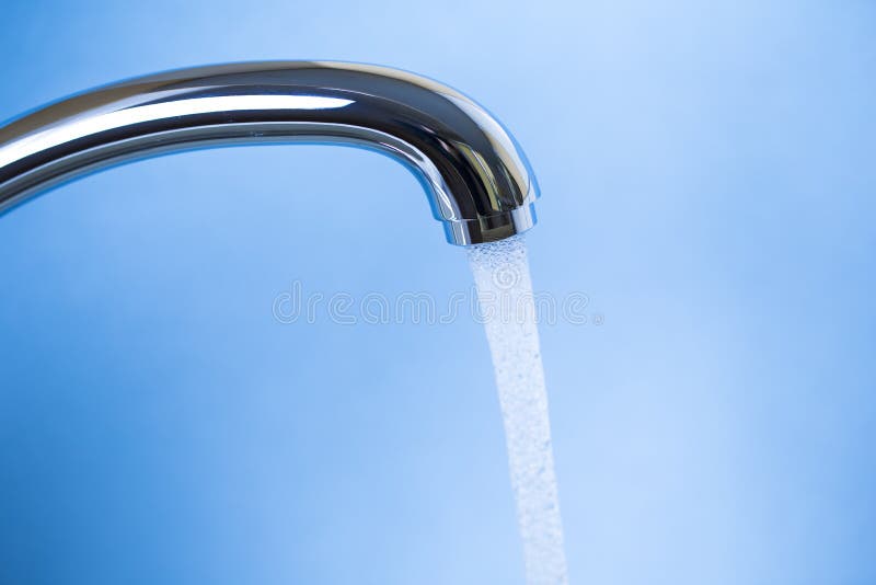 Macro Shoot of New Silver Water Tap Stock Photo - Image of hygiene ...