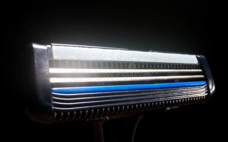 Macro Shoot of the Razor Blade Stock Photo - Image of steel, modern ...