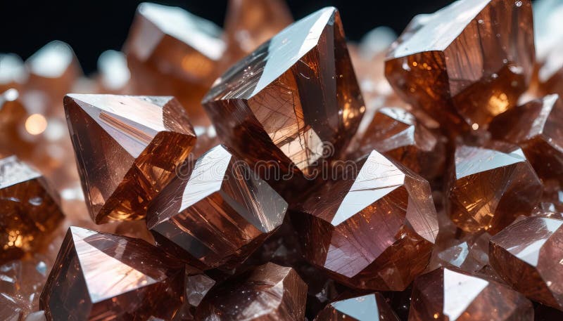 Macro Shooting of Collection Natural Rock Stock Illustration ...