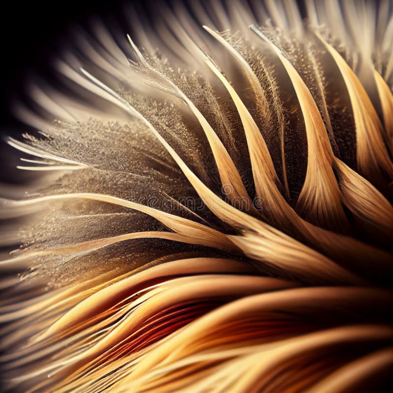 Macro Shot of Hair Structure Stock Illustration - Illustration of white ...