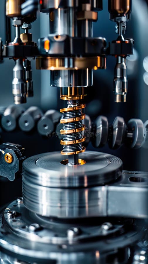 A Macro Shot of an Automated Coil Winding Machine for Electronics ...