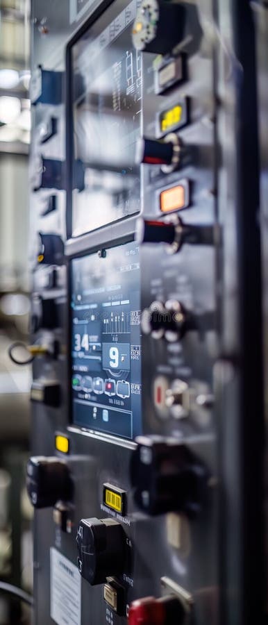 A Macro Shot of an Automated Refinery Control System Illustrating the ...
