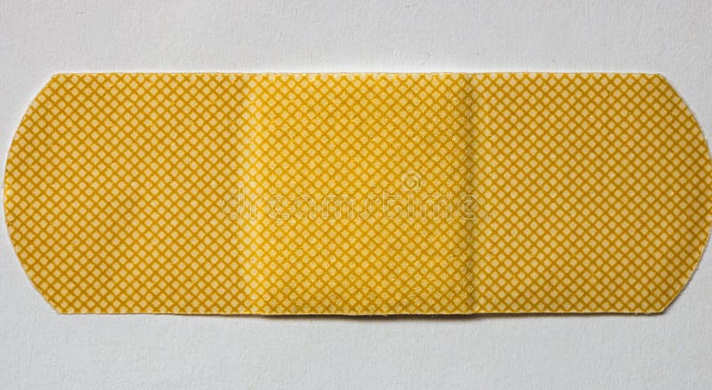 Macro Shot of a Band Aid Isolated on White, Close Up Stock Image ...