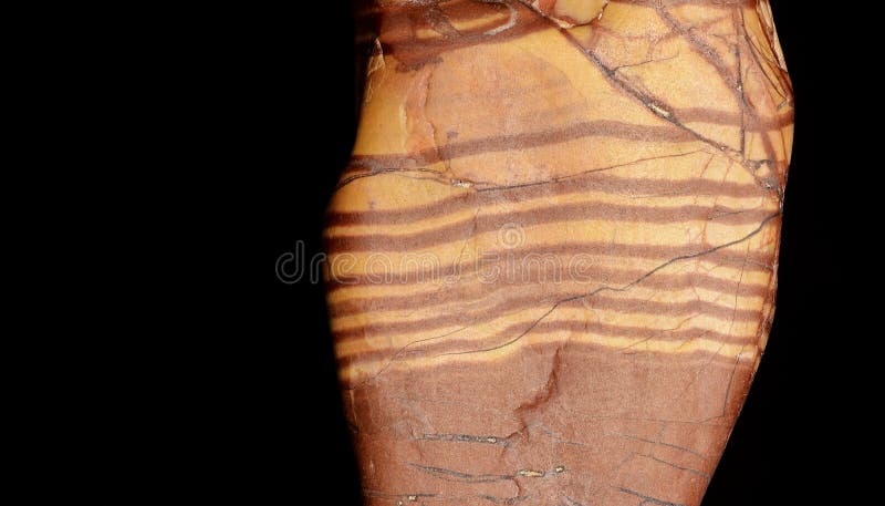 Banded sandstone stock photo. Image of texture, pebble - 157545512