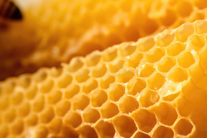 Macro Shot of Beeswax Texture in Natural Light Stock Illustration ...