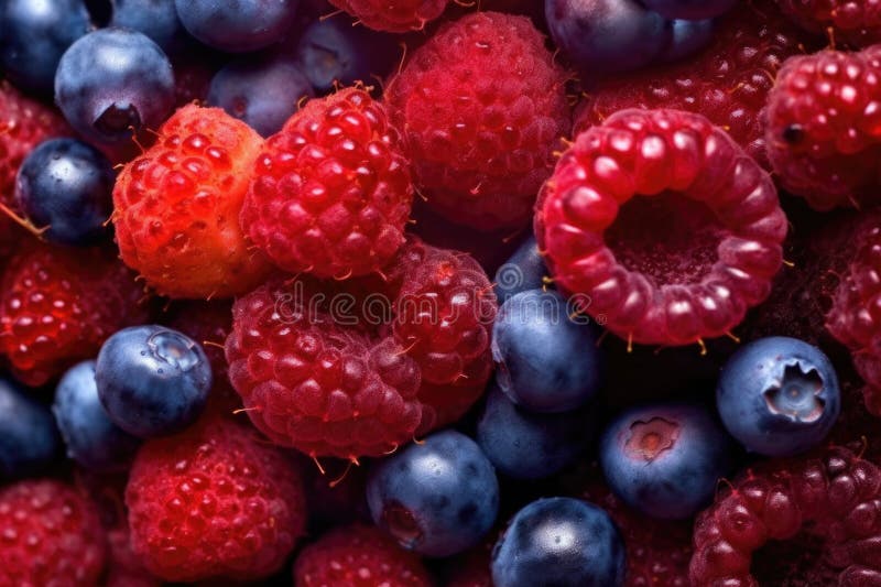 Macro Shot of Berry Texture and Vibrant Colors Stock Image - Image of ...