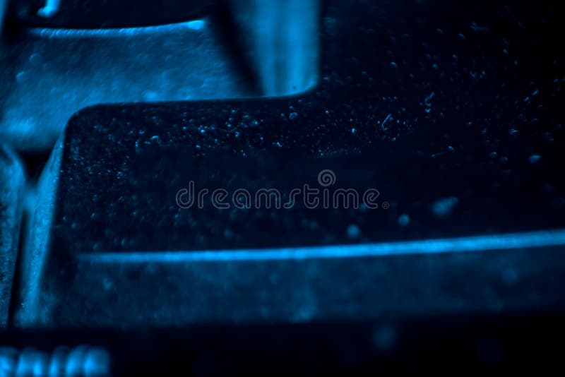 Macro Shot of Black Colored Key on the Keyboard of a Desktop Pc Stock ...