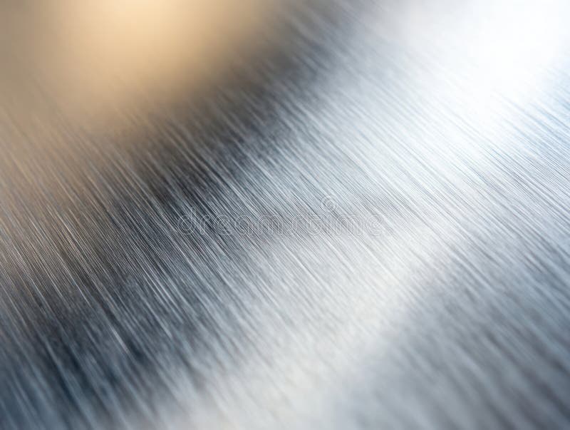 Macro Shot of Brushed Metal Texture with Steel Surface Highlighting ...