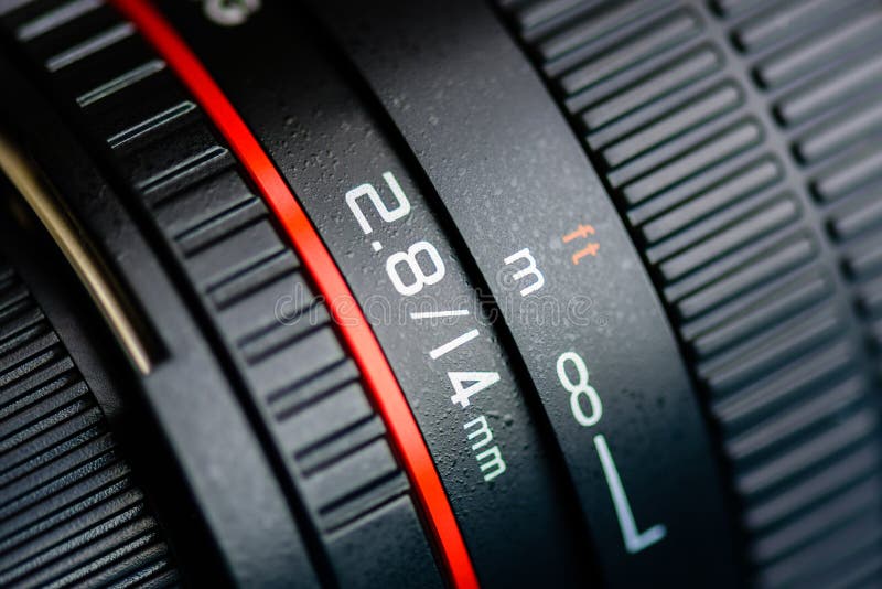 Macro Shot of a Camera Lens Focusing on Camera Lens Stock Image - Image ...