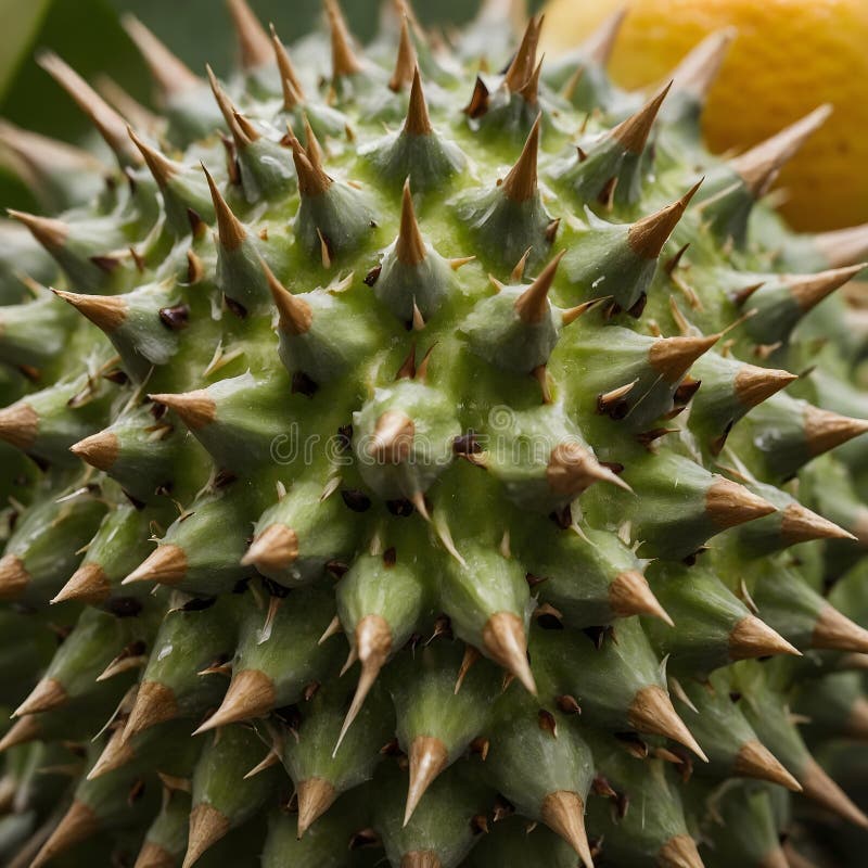 Macro View of Hala Fruitâ€™s Spiky Skin and Intricate Texture ...