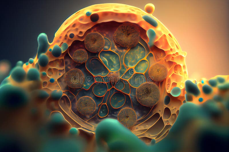 Macro Shot of Cell or Molecule. Scientific Image Stock Image - Image of ...