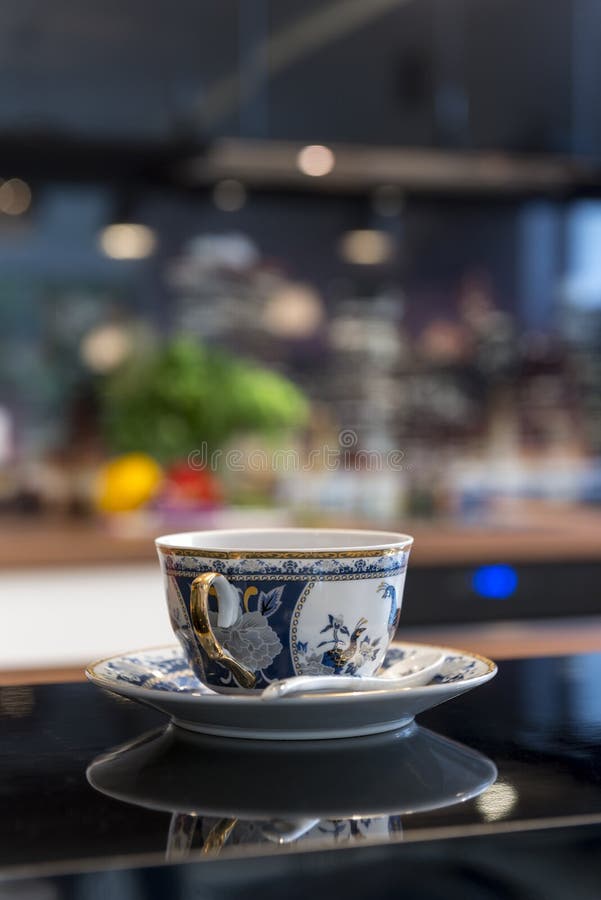 Macro Shot of a Chinese Tea Cup Stock Photo - Image of break, defocused ...