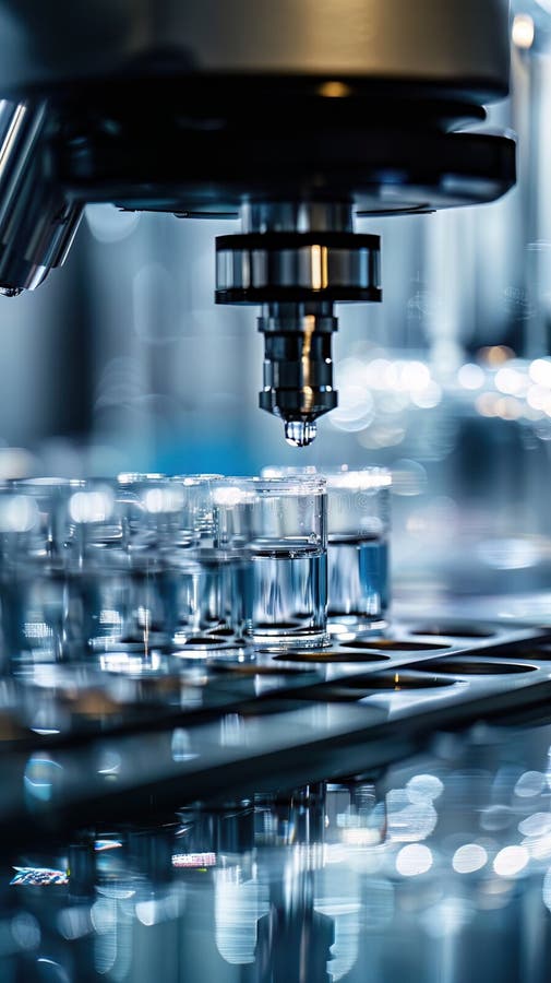 A Macro Shot of a Chromatography Process in a Pharma Lab Highlighting ...