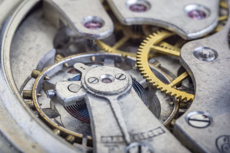 Inside Old Mechanical Watch Stock Image - Image of inside, gears: 15780789