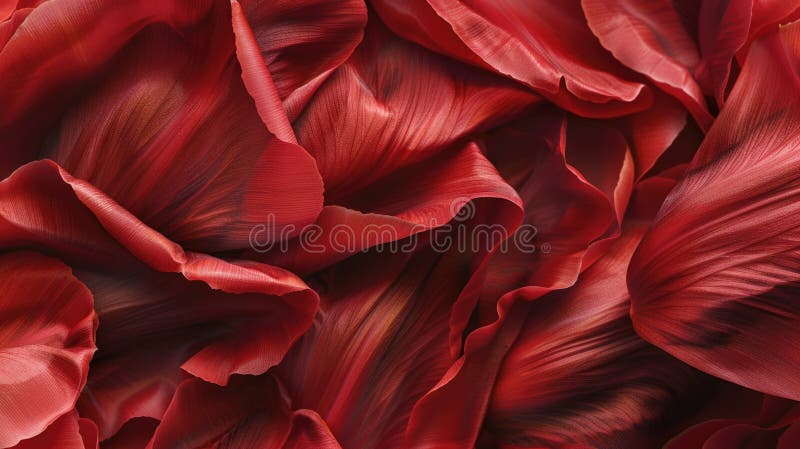 A Macro Shot of a Cluster of Bright Red Flowers, Ideal for Use in ...