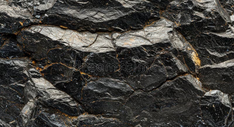 Macro Shot of Coal Surface Texture Stock Illustration - Illustration of ...