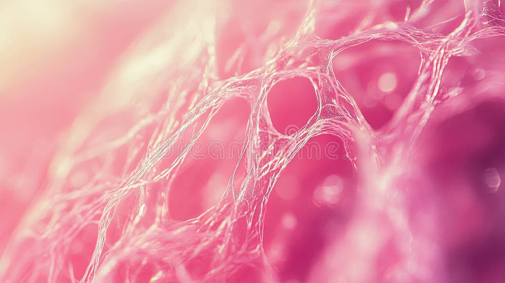 Macro Shot of Collagen Threads Fusing into Tissue Structure . Stock ...