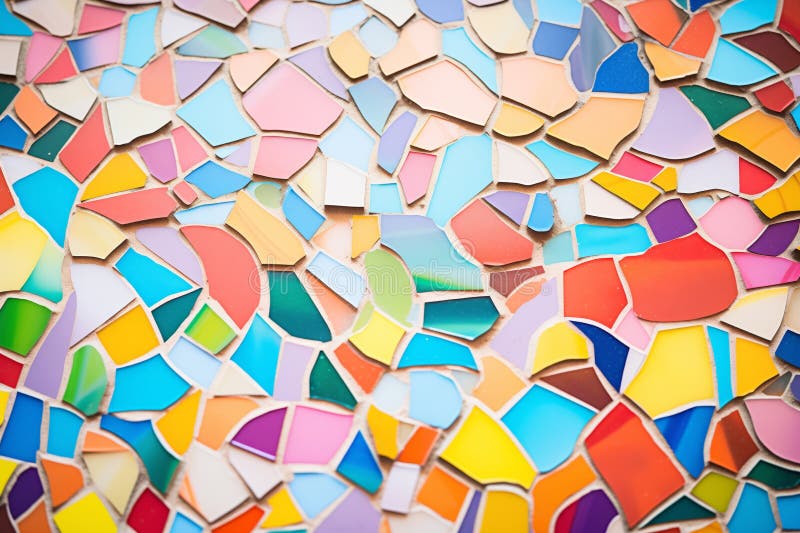 Macro Shot of Colorful Mosaic Tile Texture Stock Photo - Image of ...