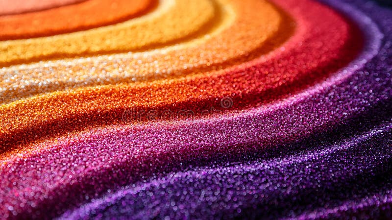 Layered Sand Art Forming Bold, Colorful Abstract Patterns Up Close ...