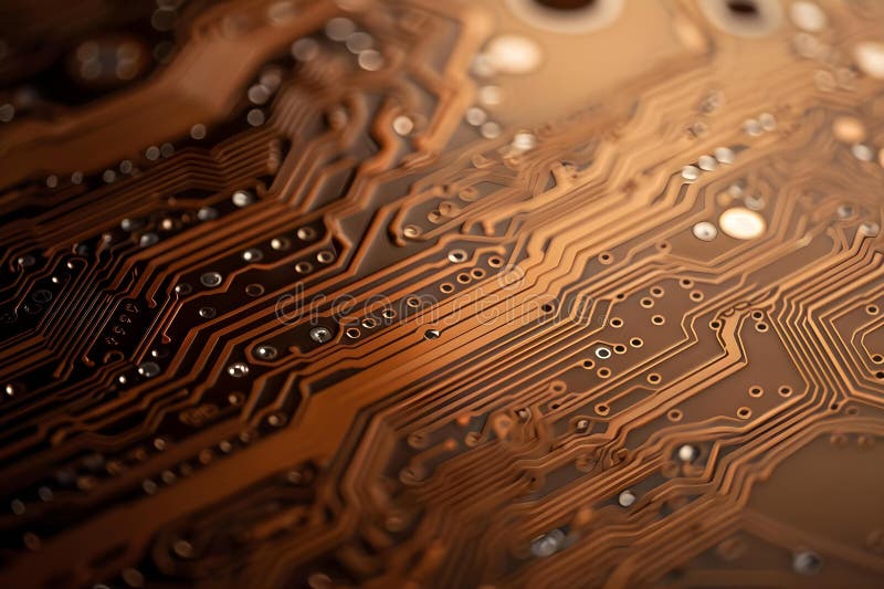 Macro Shot of Computer Circuit Board. Concept Macro Photography ...