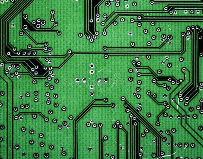 Macro Shot of Computer Circuit Board Stock Photo - Image of circuit ...
