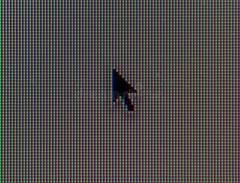 Macro Shot of Computer Mouse Pointer with RGB Pixels Visible Stock ...