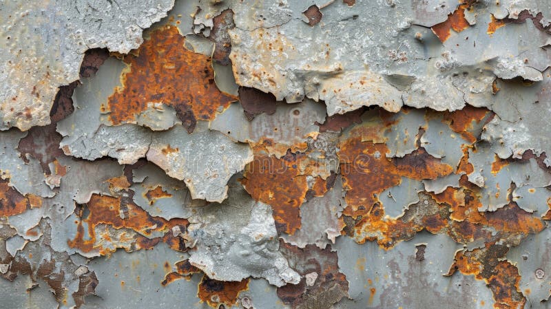 A Macro Shot of a Corroded Patch on a Sheet of Galvanized Steel ...