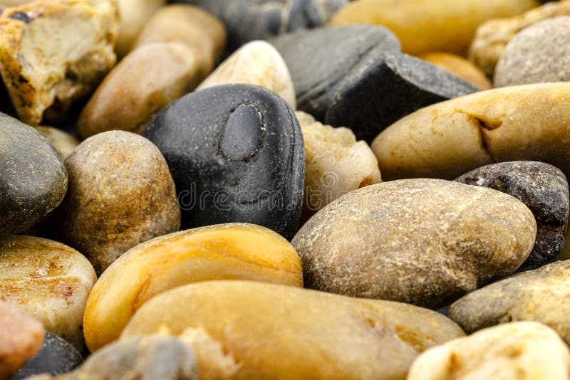 A Macro Shot of Decorative Colored Pebbles, for Use on a Background ...