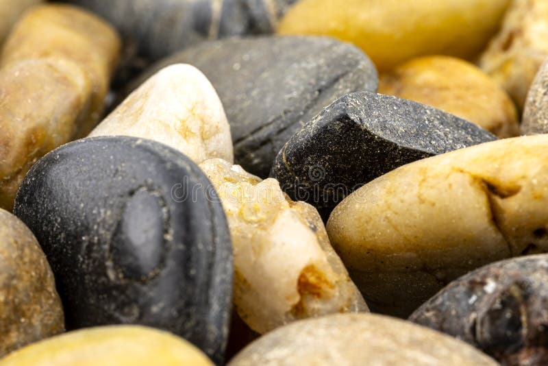 A Macro Shot of Decorative Colored Pebbles, for Use on a Background ...
