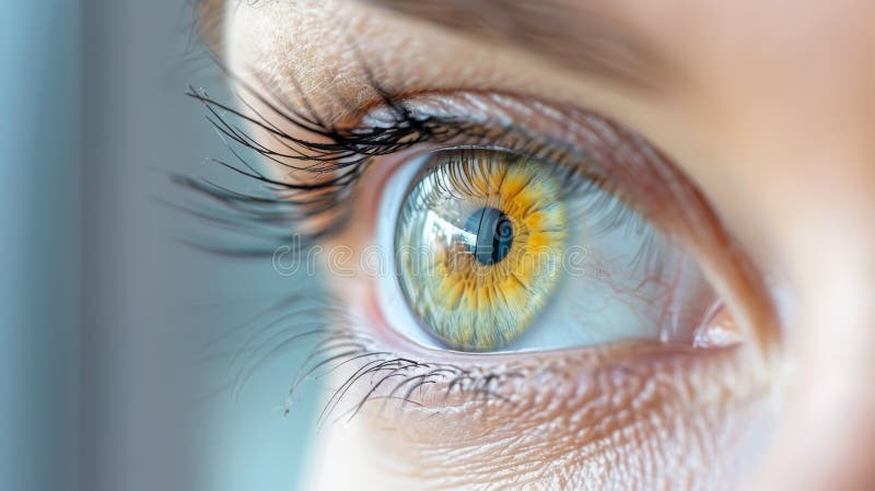 Macro Shot of Detailed Human Eye Stock Illustration - Illustration of ...