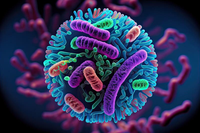 Macro Shot of Red Blood Cells in Artery. Generative AI Stock Image ...