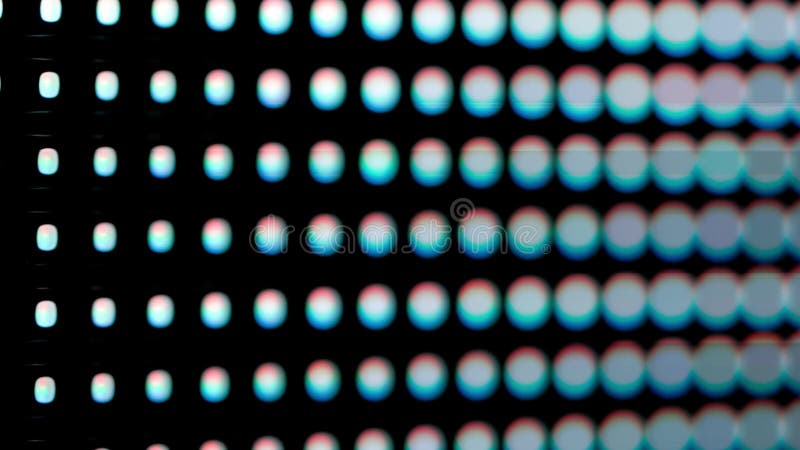 LED Screen Displaying an RGB Dot Pattern Stock Video - Video of clarity ...