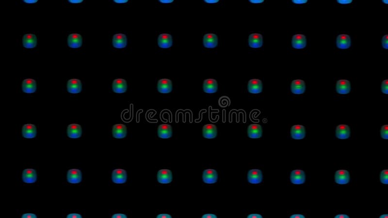 LED Screen Displaying an RGB Dot Pattern Stock Video - Video of bright ...