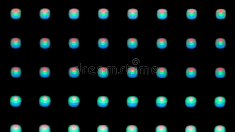 LED Screen Displaying an RGB Dot Pattern Stock Video - Video of color ...