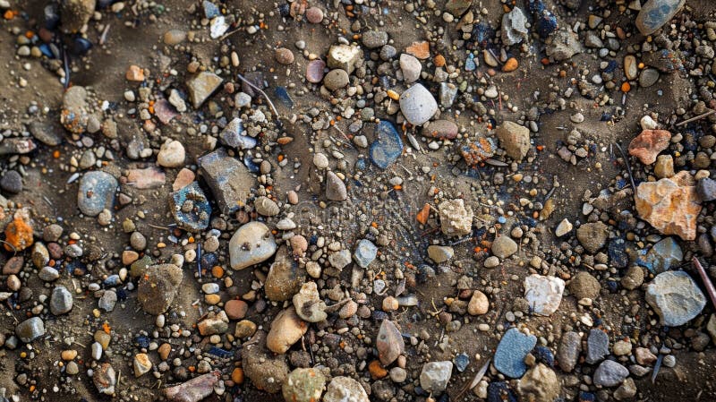 A Macro Shot of Dirt with a Mix of Colors and Textures Showing a ...