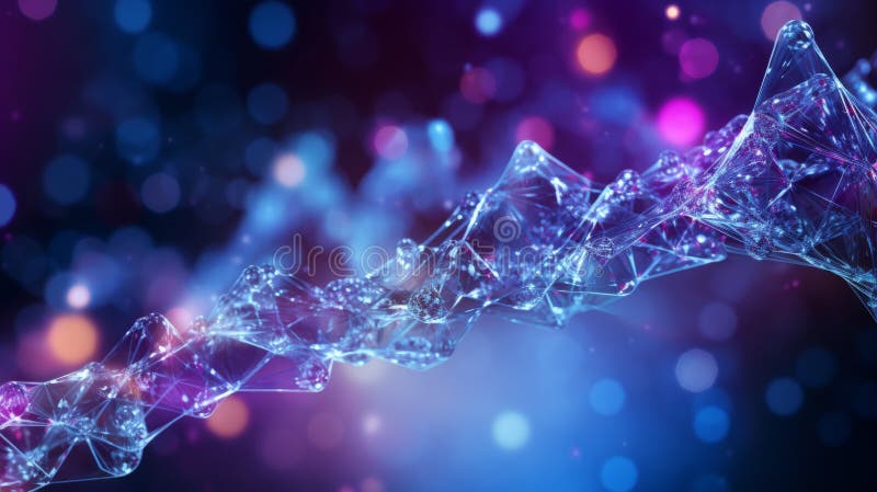 Macro Shot of DNA Molecule. Scientific Image of Cell Structure ...