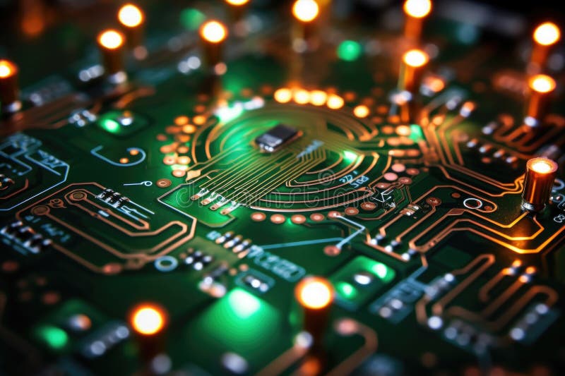 Macro Shot of Electronic Circuit Board from an Open-source Gadget Stock ...