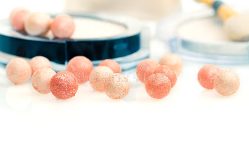 Macro Shot of Face Powder Pearls Stock Photo - Image of feminine ...