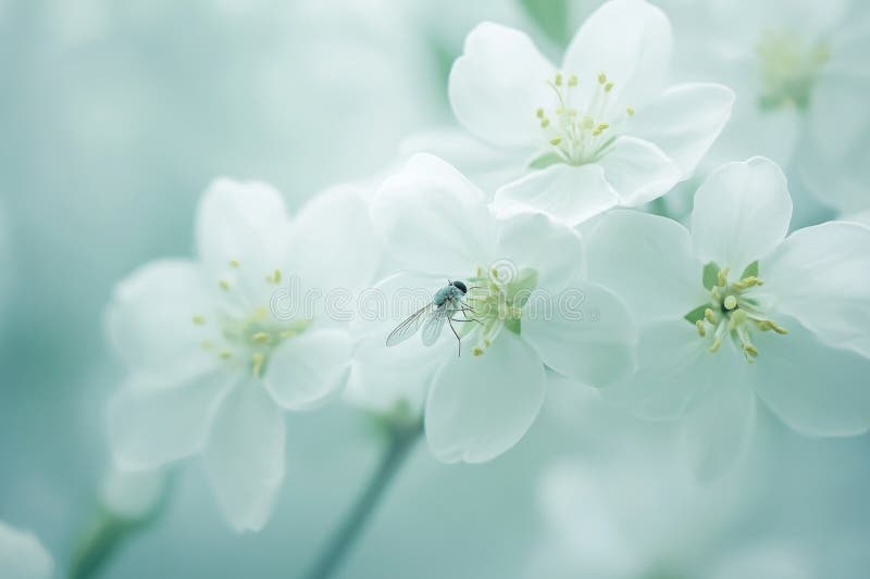 Macro Shot Flower Fly Sitting One Its Petals Stock Photos - Free ...